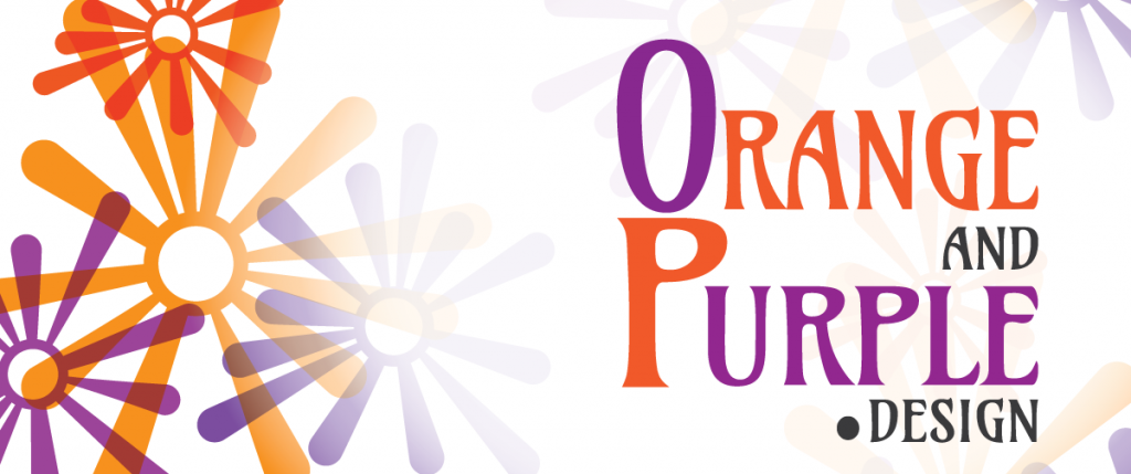 Orange And Purple Design - Teresa Deak